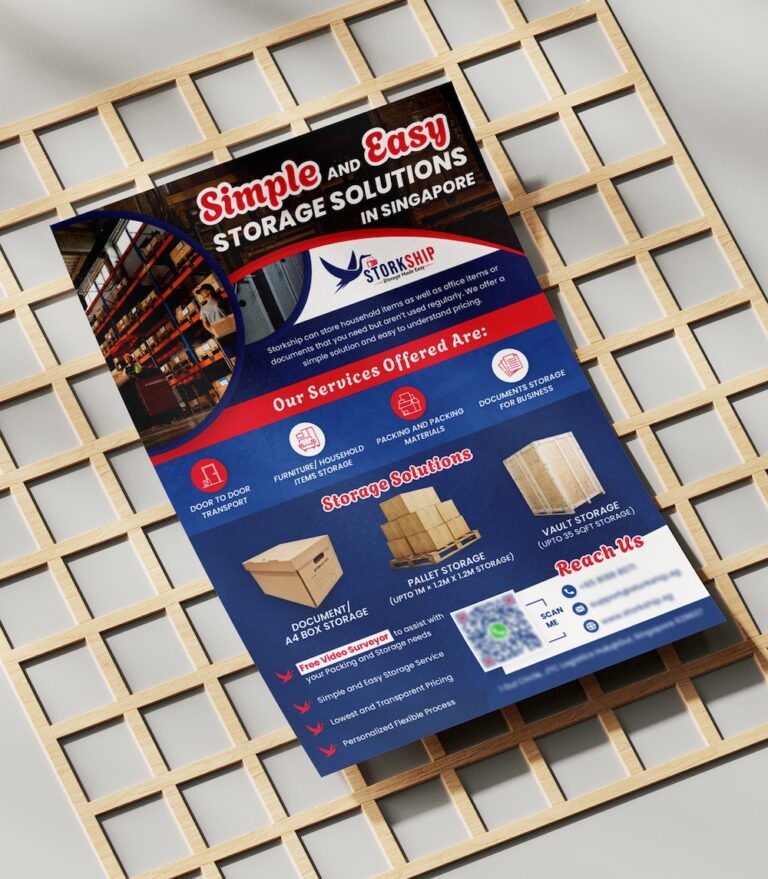 Flyer Design for Storage Solutions Company in Singapore [2024]