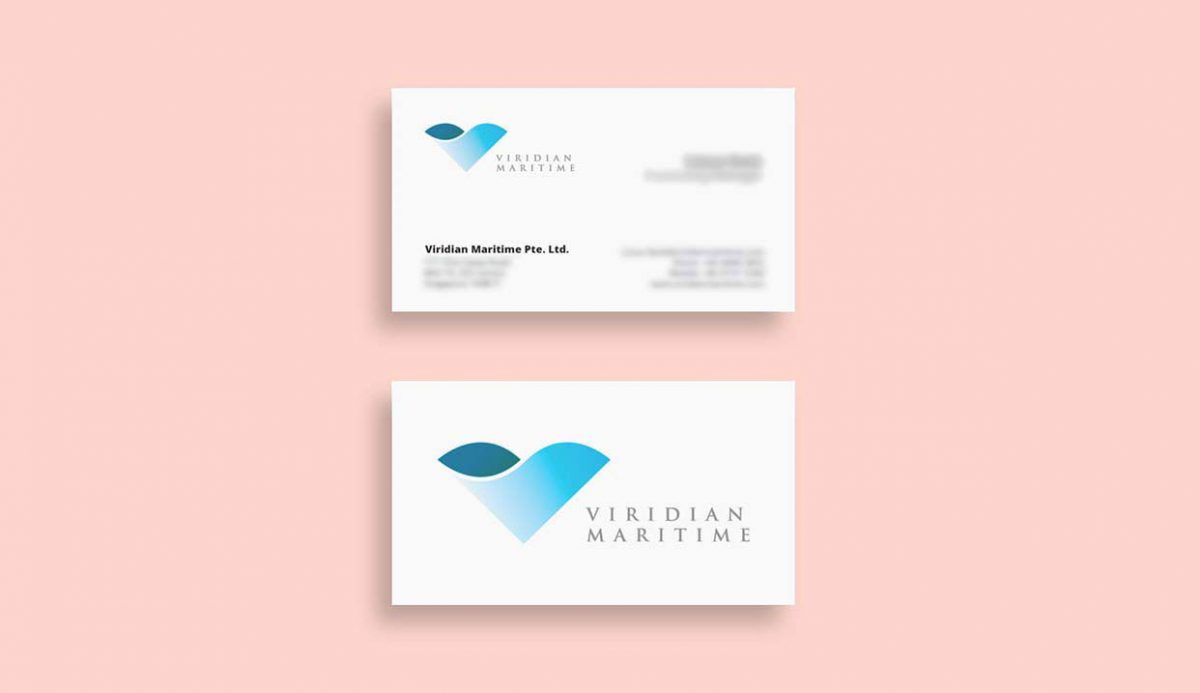 Name Card Design for Maritime Services Company in Singapore