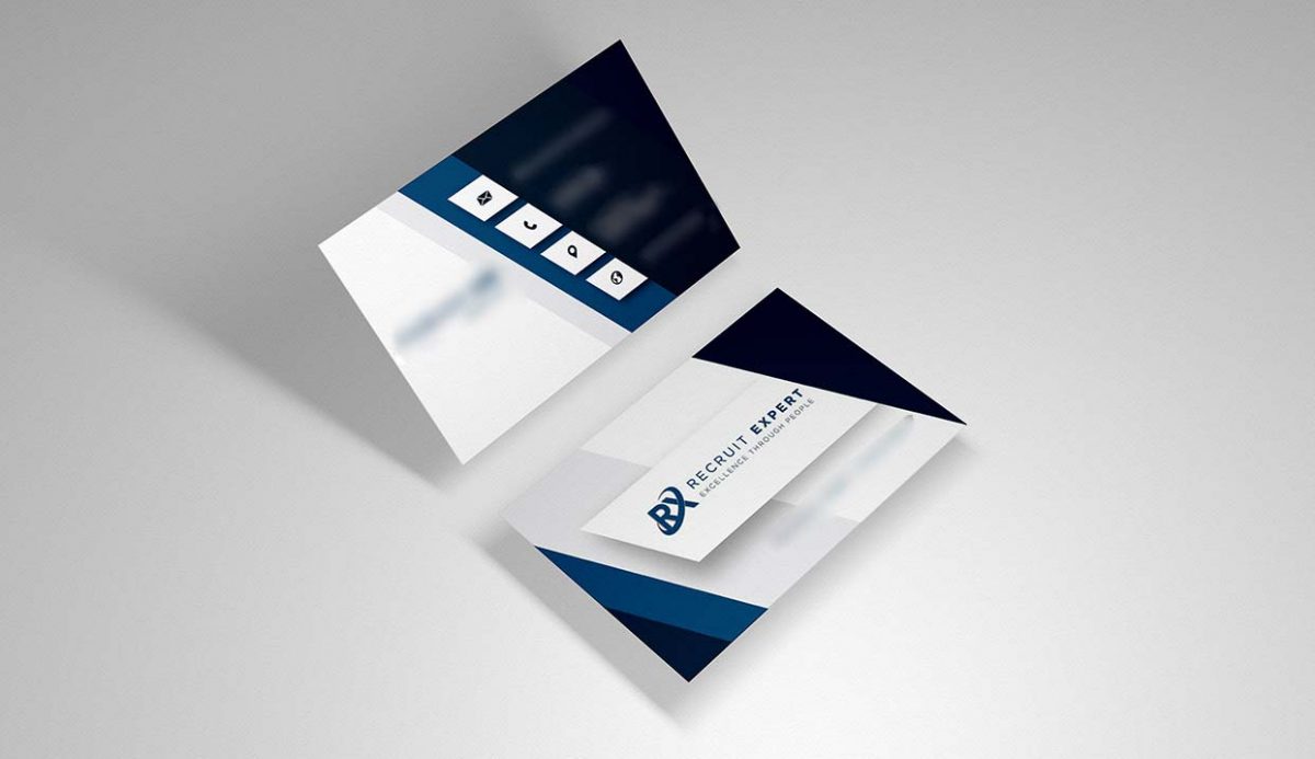 Business Card Design for a Recruitment Agency in Singapore