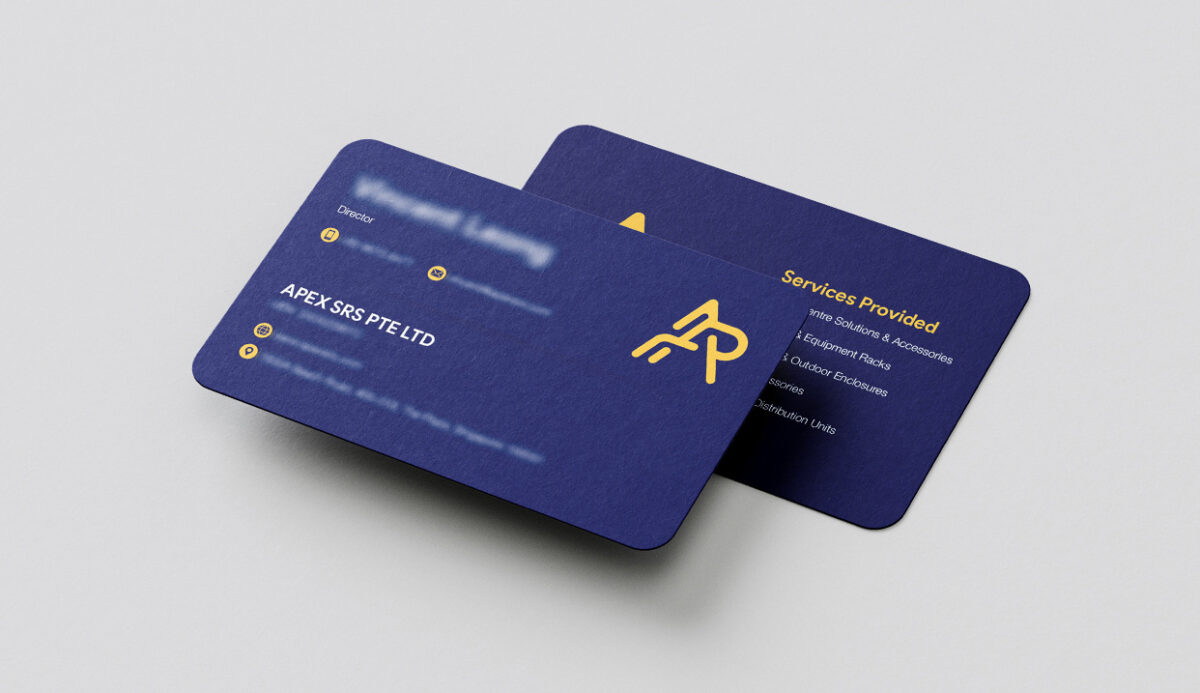 IT Company Business Card Design - 1 Stunning Example for a Singapore Brand